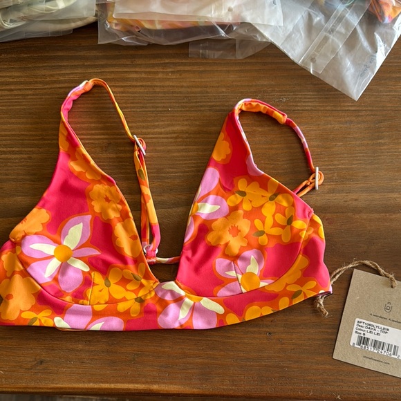 Stone Fox Swim | Swim | Revolve X Stone Fox Swim Floral Bikini Top ...